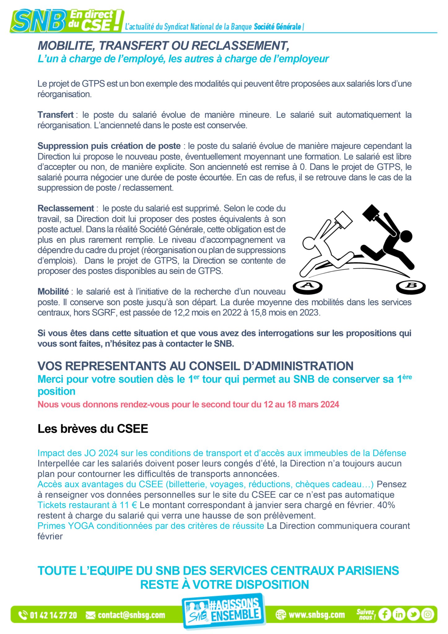 « En direct du CSEE des Centraux Parisiens – Janvier 2024» – SNB SG