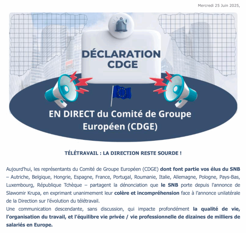 En Direct du CDGE 📢 – SNB SG